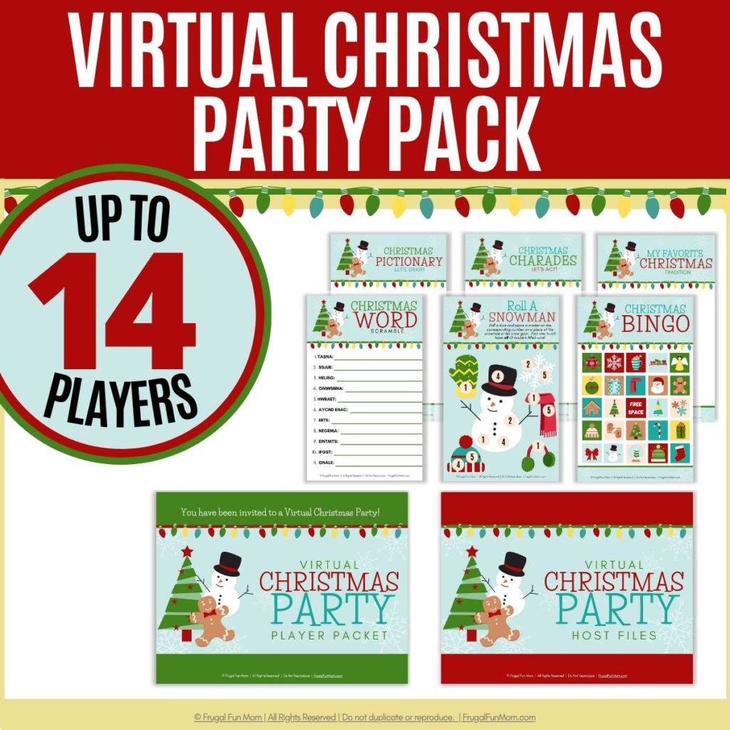 Virtual Christmas Party Pack - FLASH SALE - FAB Party Planning Mom