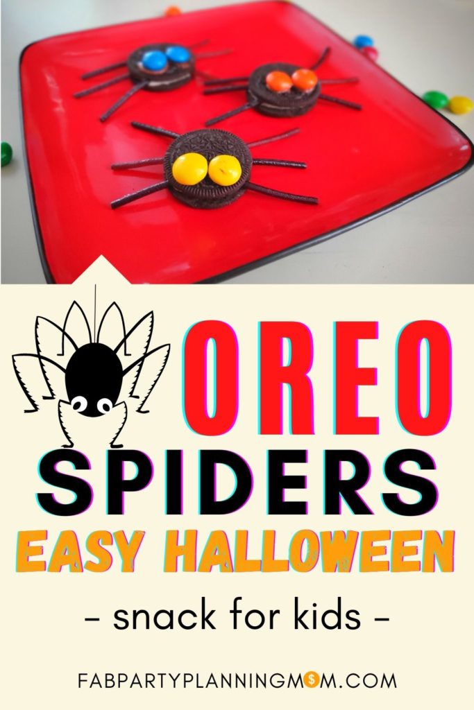 Oreo Spiders - Easy Halloween Snack For Kids - FAB Party Planning Mom