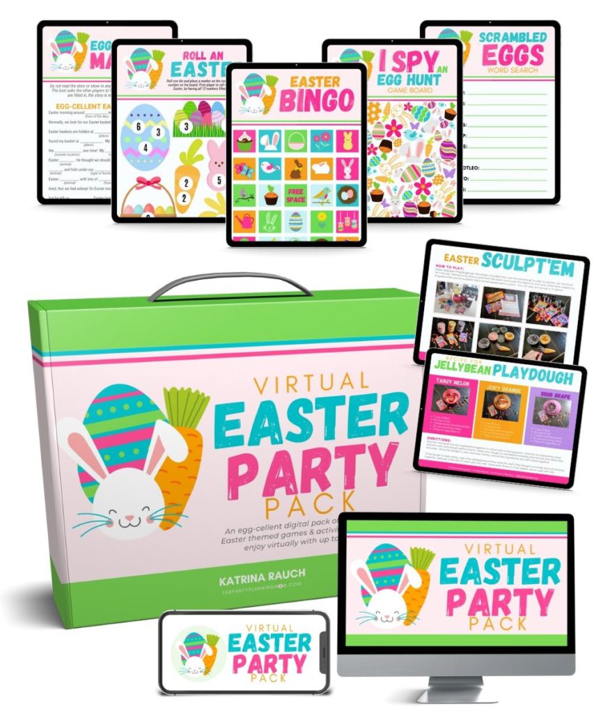 Virtual Easter Party Pack Option - FAB Party Planning Mom