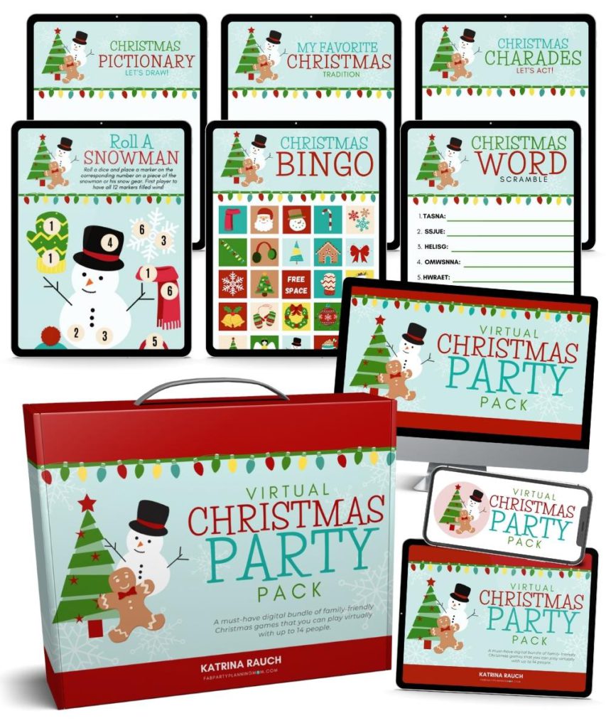 Virtual Christmas Party Pack - FAB Party Planning Mom